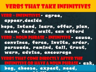 GERUNDS AND INFINITIVES | PPT