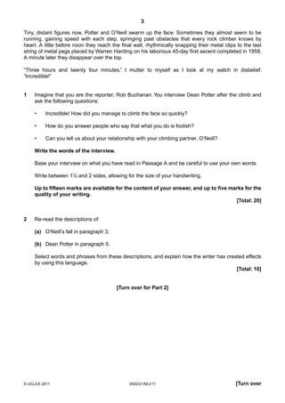 English Past Paper | PDF