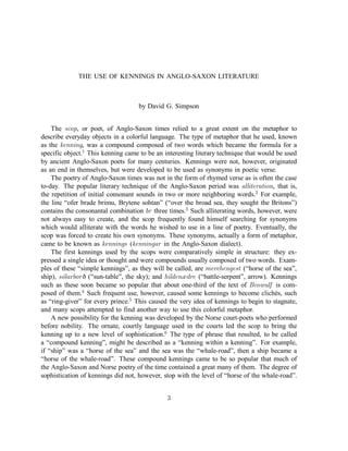 English2.2(kennings) | PDF | Poetry | Books and Literature