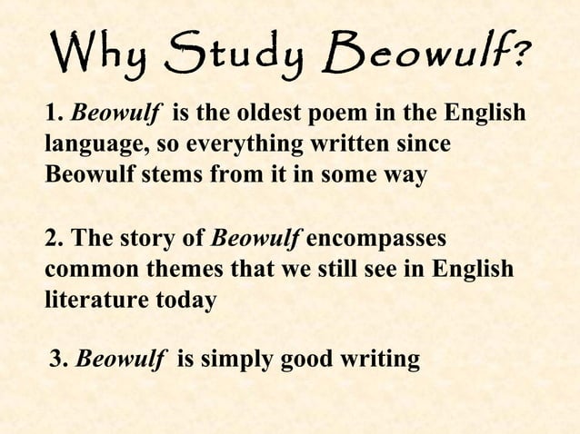 English2.5(intro to beowulf) | PPT | Poetry | Books and Literature