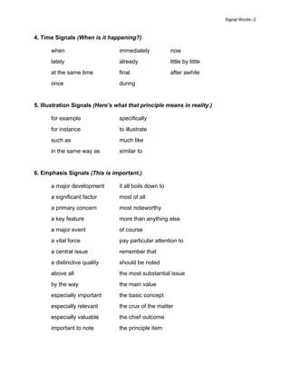 English2.8(signal words) | PDF