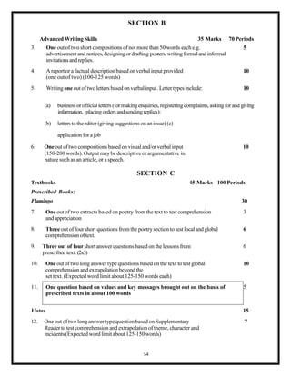 English 2013 cbse board sample papers and marking scheme | PDF