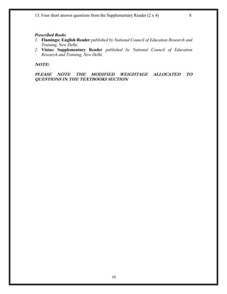 English 2013 cbse board sample papers and marking scheme | PDF