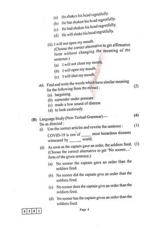 english 2020.pdf sample question paper 12 3 | PDF