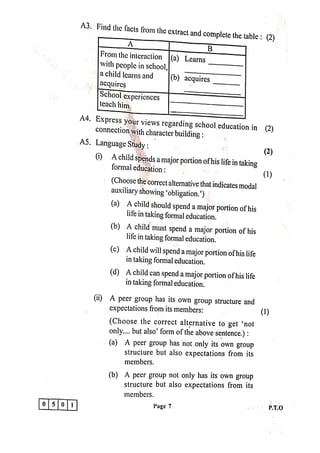 english 2020.pdf sample question paper 12 3 | PDF