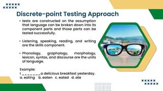 LANGUAGE TESTING: Approaches and Techniques.pptx