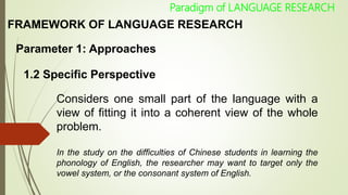 English 23 language research | PPTX