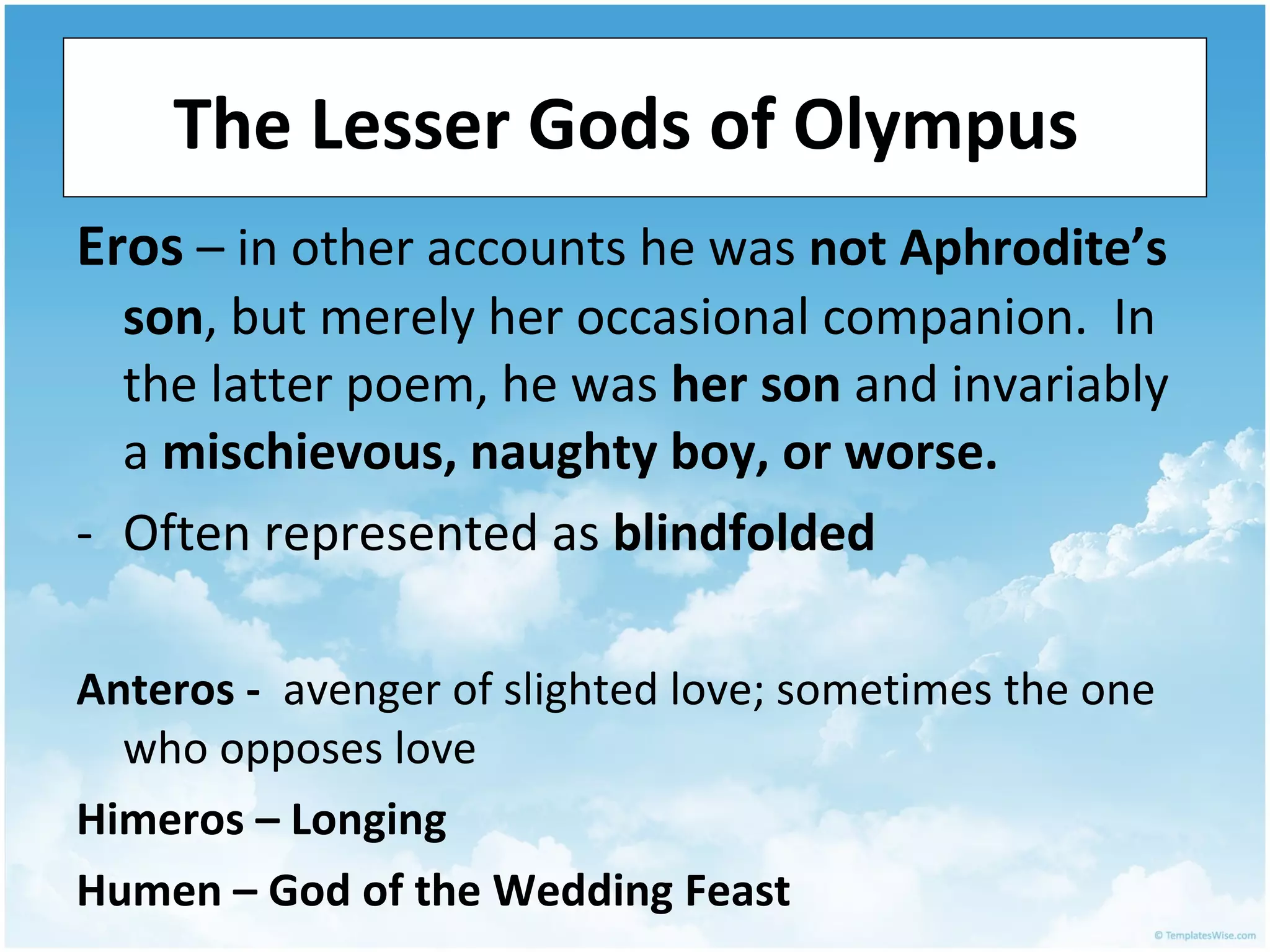 English 28 classical mythology introduction | PPT