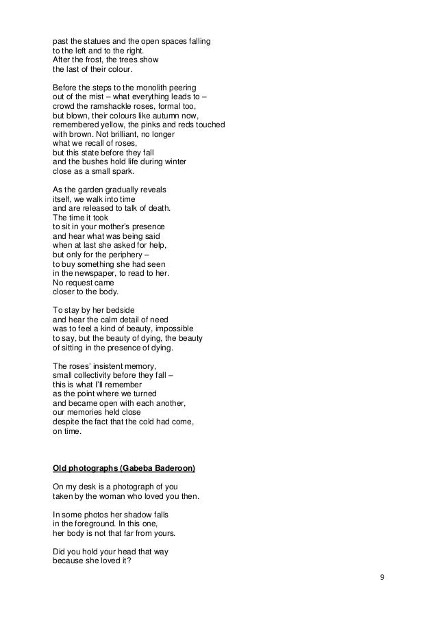 English 2 a, south african poetry (april 2013)