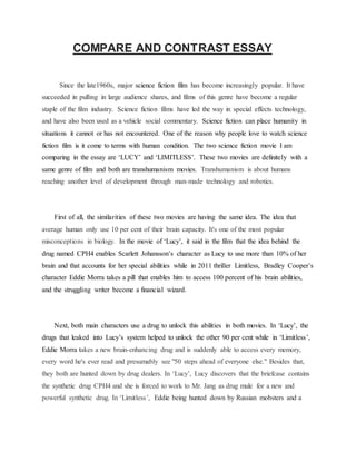 English 2 assignment compare or contrast essay | DOCX