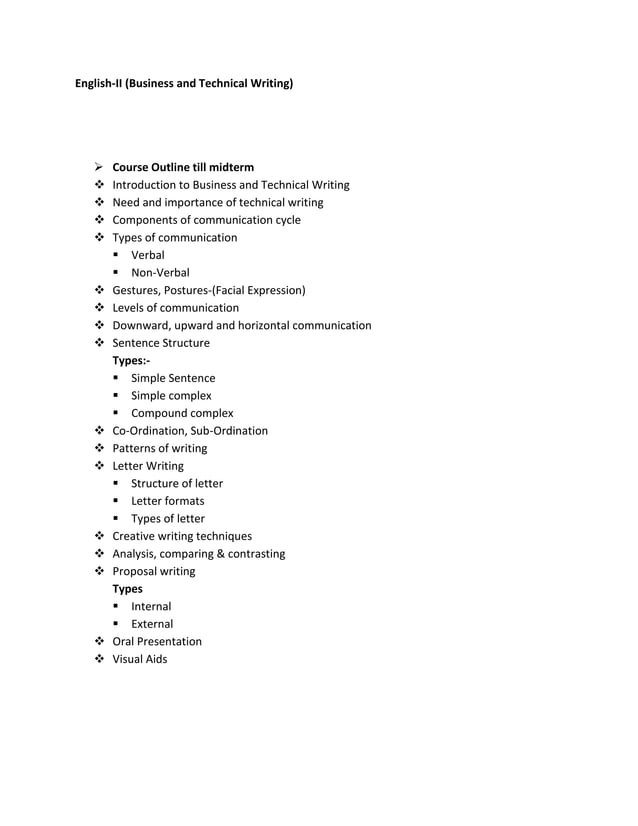 English 2(buiseness and technical writing) | PDF