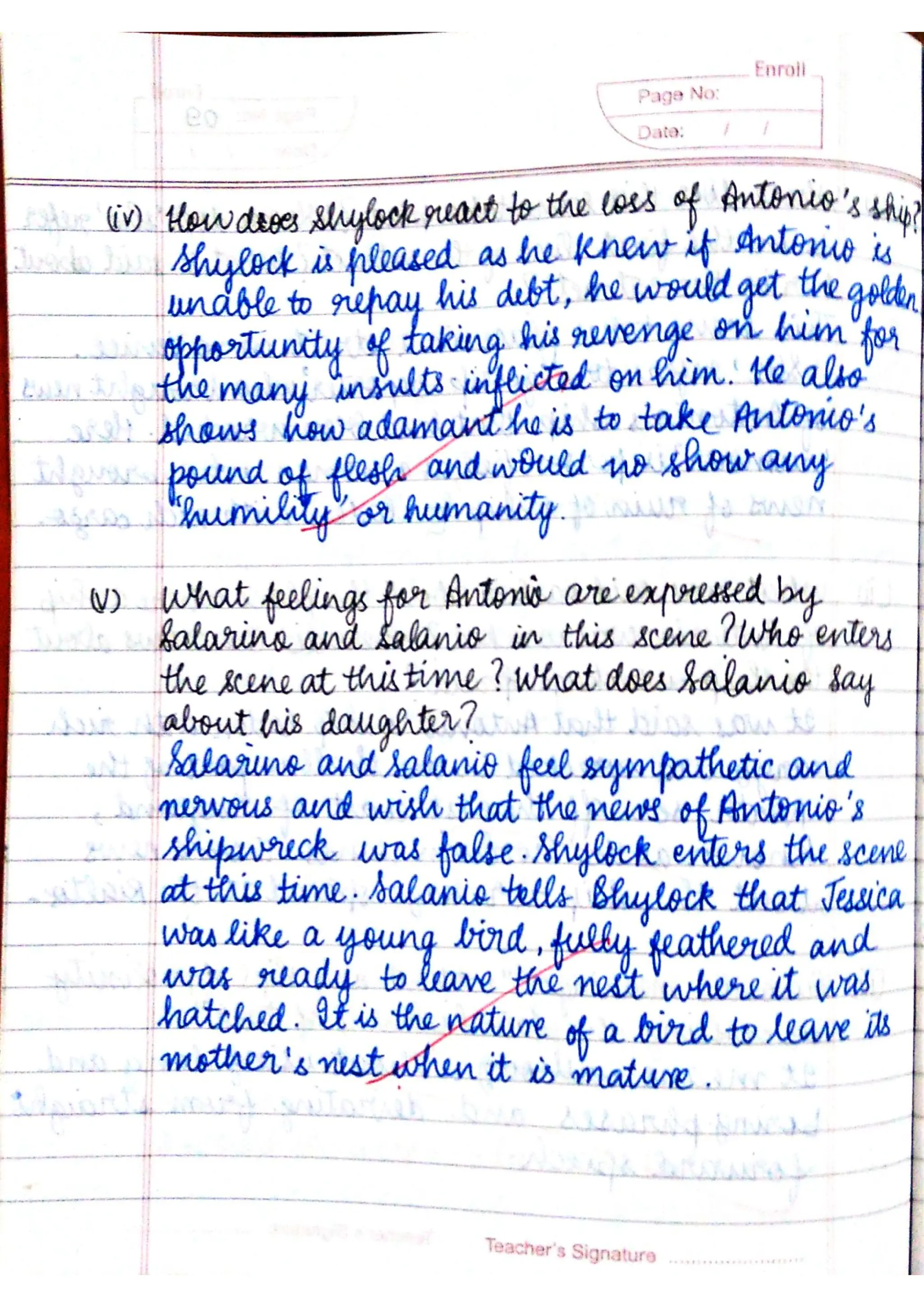 ICSE English Literature Class X Handwritten Notes | PDF