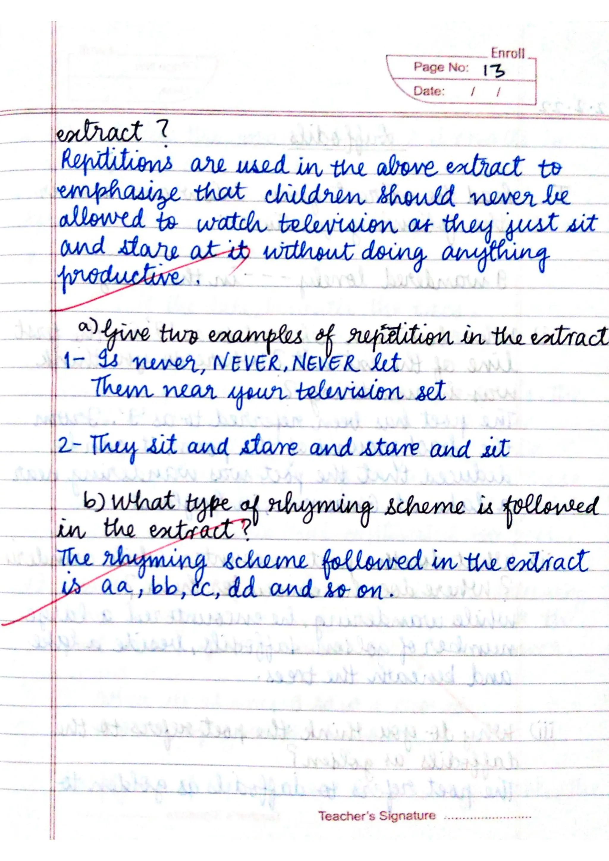 ICSE English Literature Class X Handwritten Notes | PDF