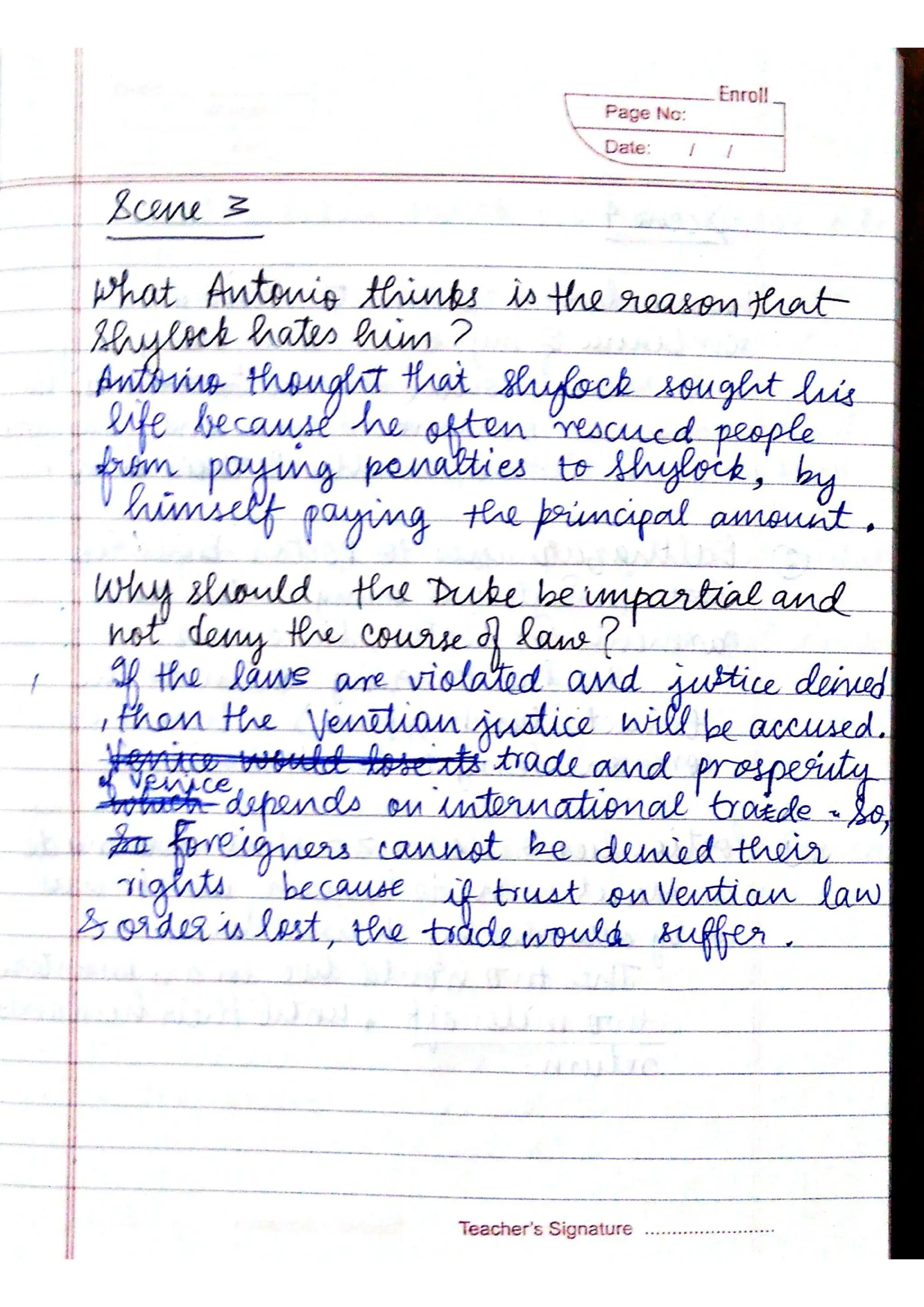 ICSE English Literature Class X Handwritten Notes | PDF