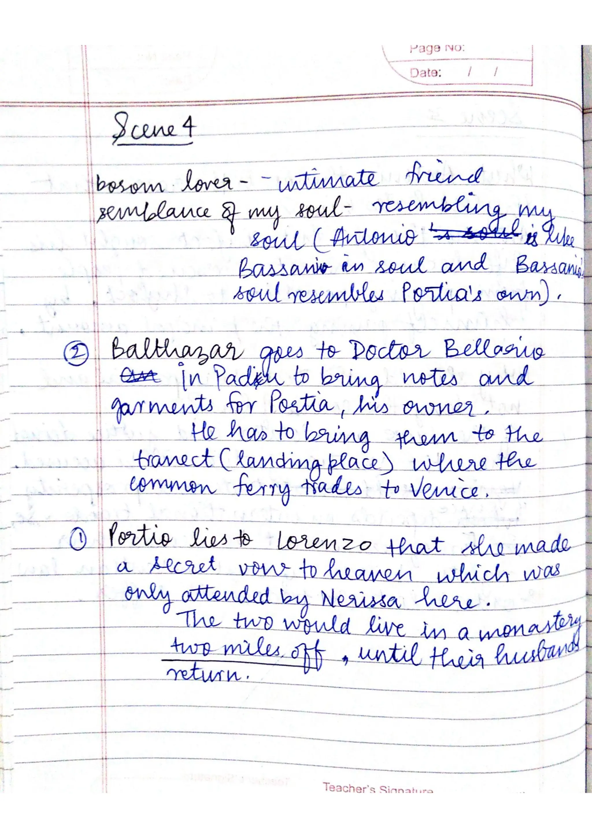 ICSE English Literature Class X Handwritten Notes | PDF