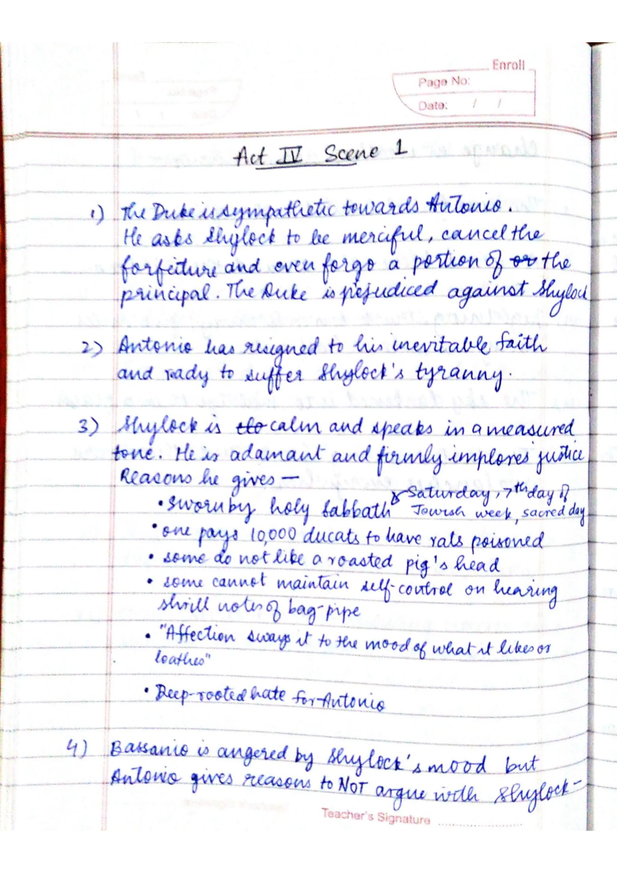 ICSE English Literature Class X Handwritten Notes | PDF