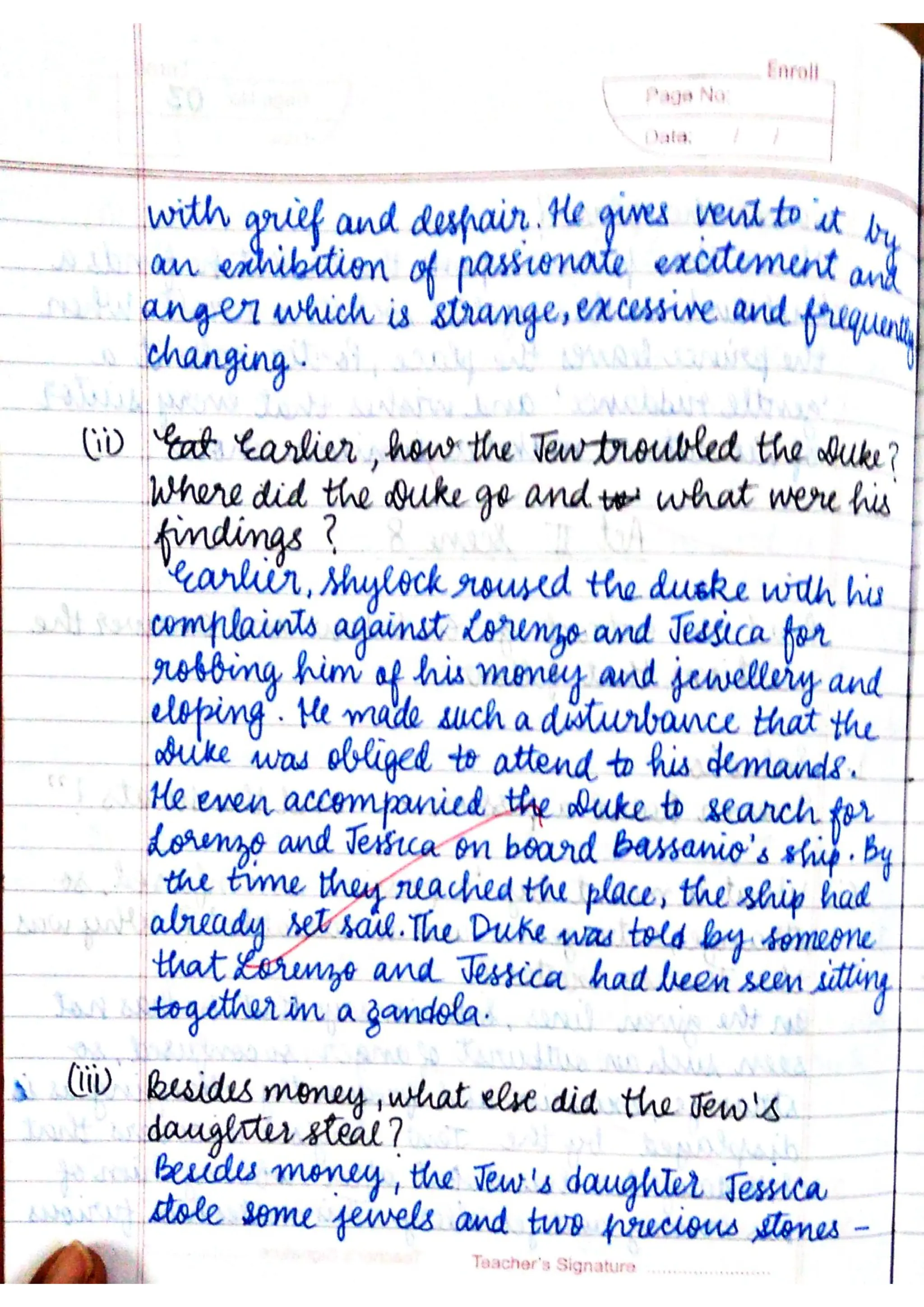 ICSE English Literature Class X Handwritten Notes | PDF