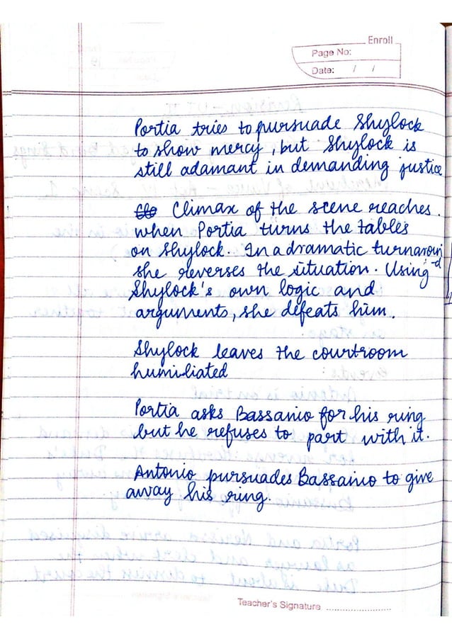 ICSE English Literature Class X Handwritten Notes | PDF