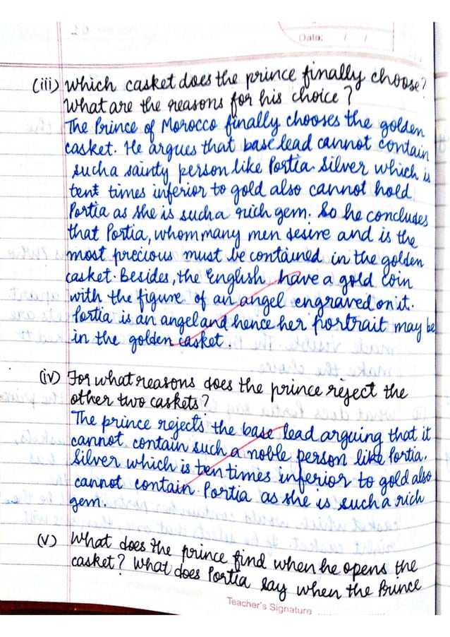 ICSE English Literature Class X Handwritten Notes | PDF