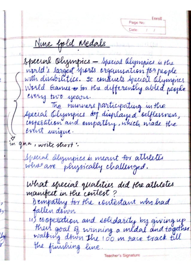 ICSE English Literature Class X Handwritten Notes | PDF