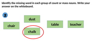 English 2ndQ Lesson - Recognizing Count Nouns and Mass Nouns.pptx