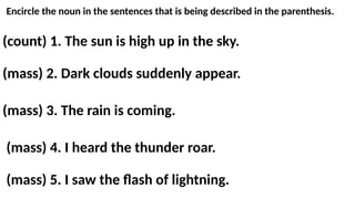 English 2ndQ Lesson - Recognizing Count Nouns and Mass Nouns.pptx