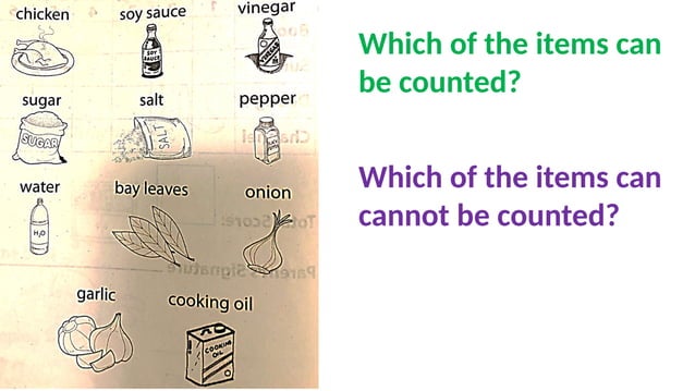 English 2ndQ Lesson - Recognizing Count Nouns and Mass Nouns.pptx