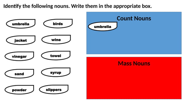 English 2ndQ Lesson - Recognizing Count Nouns and Mass Nouns.pptx