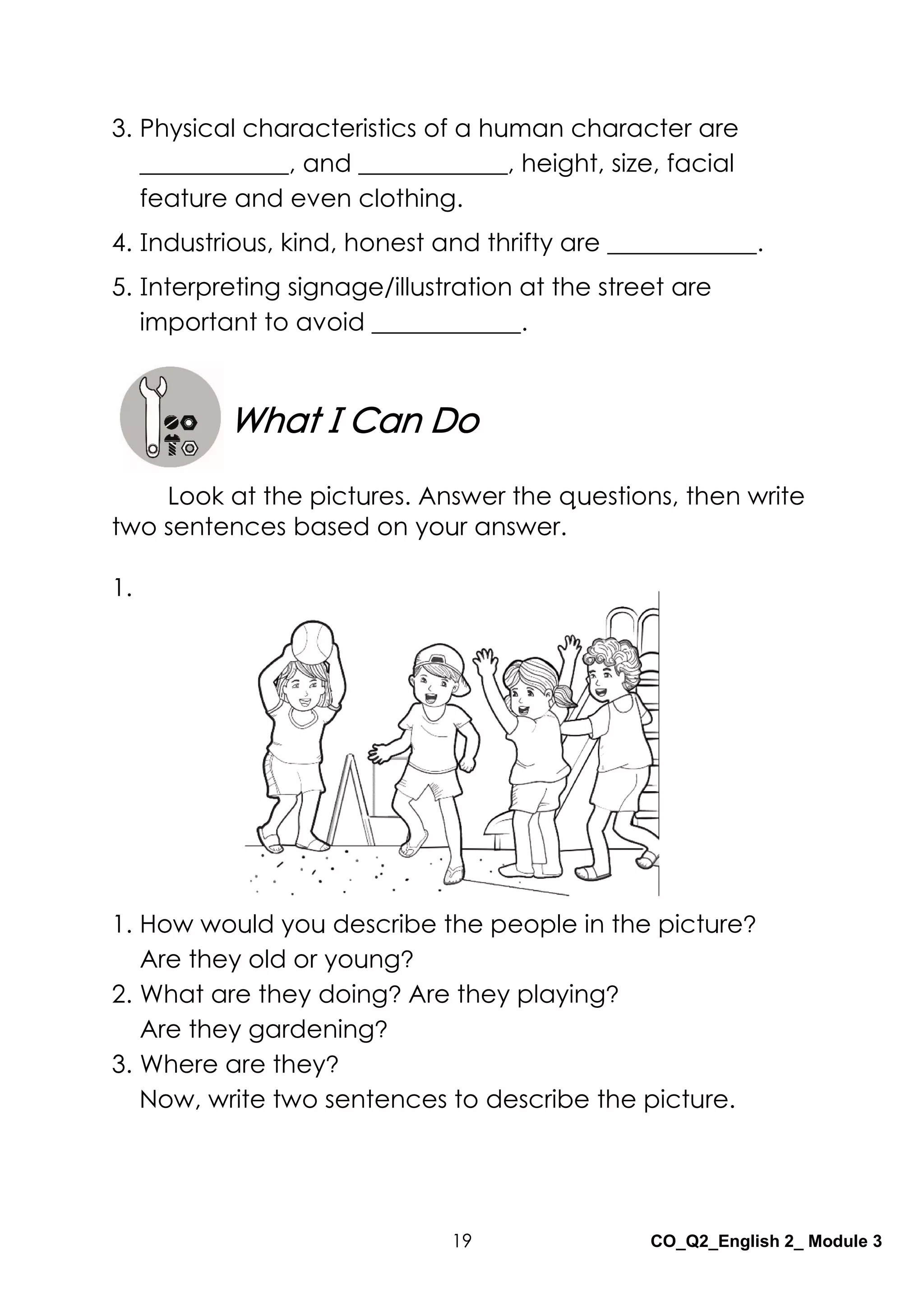 English 2_q2_mod3_Writing Some Words, a Phrase or a Sentence About an ...