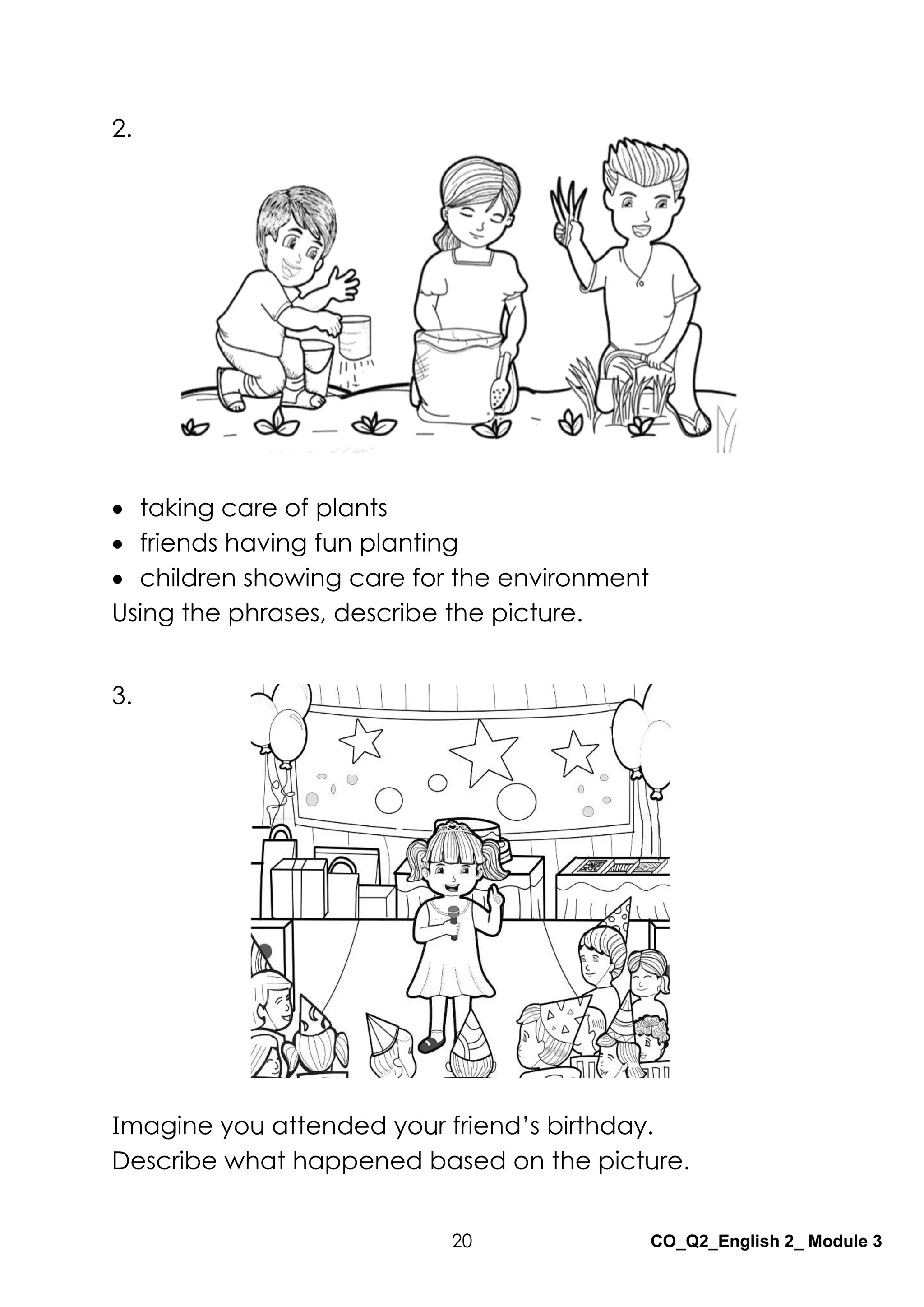 English 2_q2_mod3_Writing Some Words, a Phrase or a Sentence About an ...