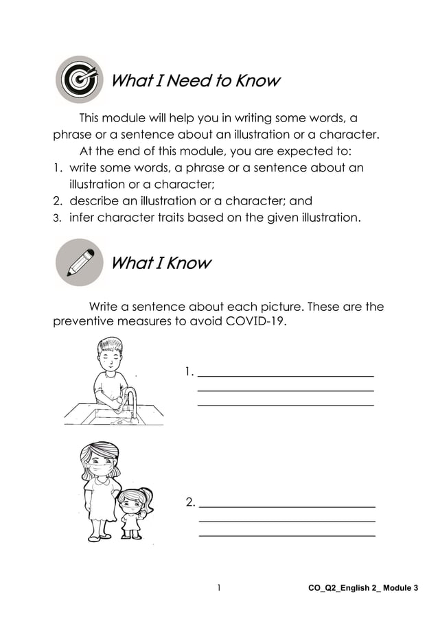 English 2_q2_mod3_Writing Some Words, a Phrase or a Sentence About an ...