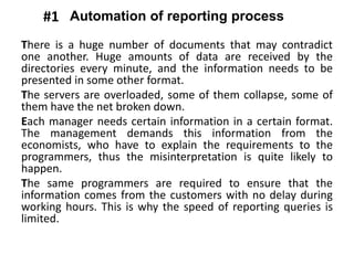 Automation of reporting process | PPTX