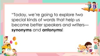 ENGLISH 3 Identify words with different functions | PPTX