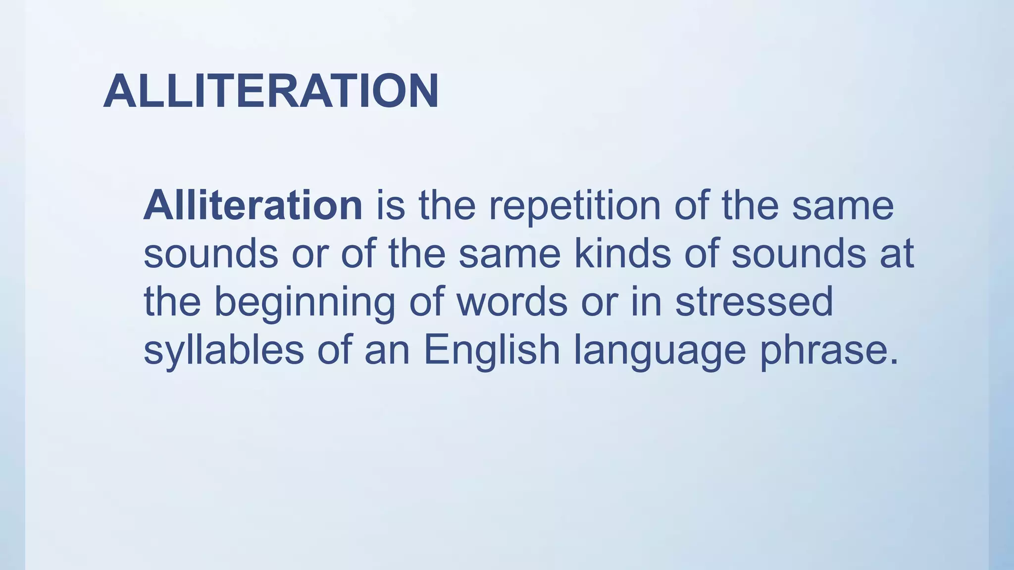 English (3 alliteration, assonance & consonance) | PPTX