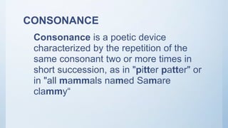 English (3 alliteration, assonance & consonance) | PPTX