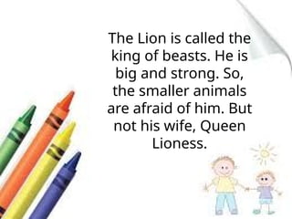 English 3 - Lion beast and his three advisers.pptx