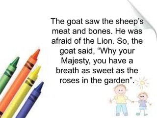 English 3 - Lion beast and his three advisers (1).pptx