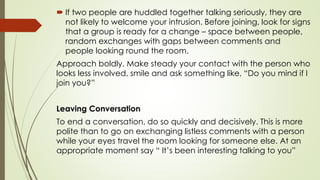 The Art of Conversation | PPTX