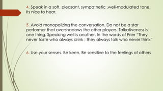 The Art of Conversation | PPTX