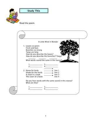 English 3 dlp 10 identifying rhyming words | PDF