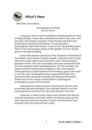 ENGLISH Q1 MODULE 1 PICTURE TALK VOLUME 2 | PDF