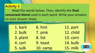 English 3 Quarter 2 Week 3 Initial and Final Consonant Blends.pptx
