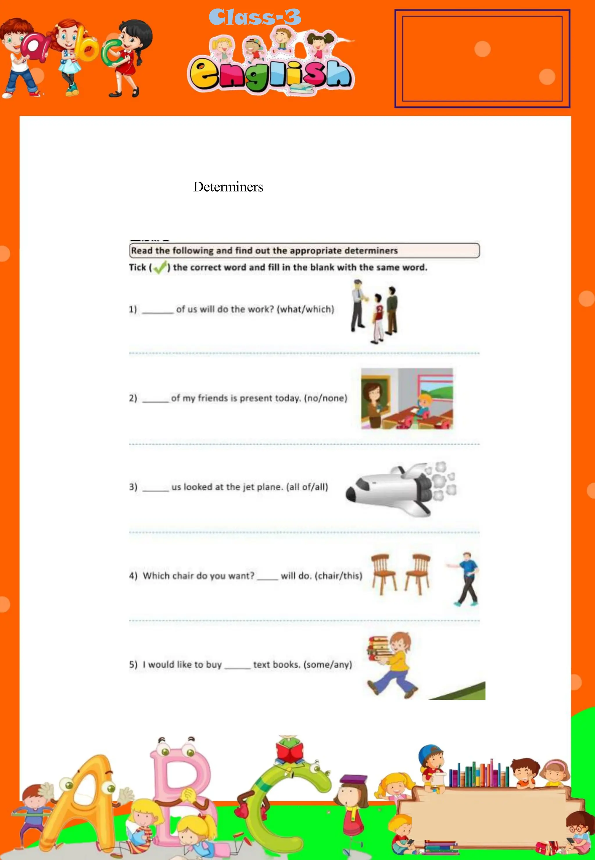 Grade 3 - English - Printable Worksheet (PDF Format) | PDF