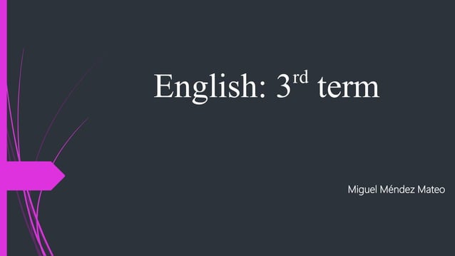 English 3rd term | PPT