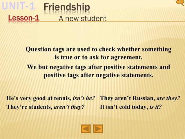 English3 unit 1 lesson-1 | PPT