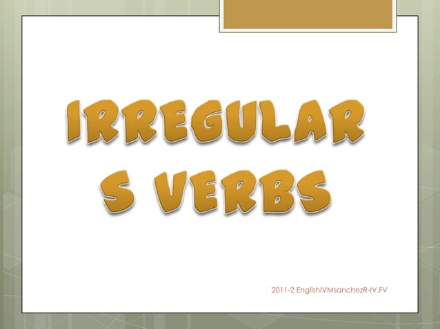 phrasal and irregular verbs | PPTX