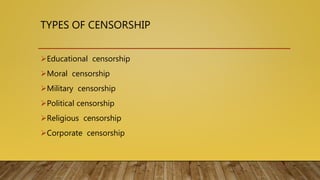 media censorship | PPT