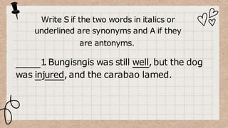 English 4 - Using Synonyms and Antonyms as Context Clues.pptx