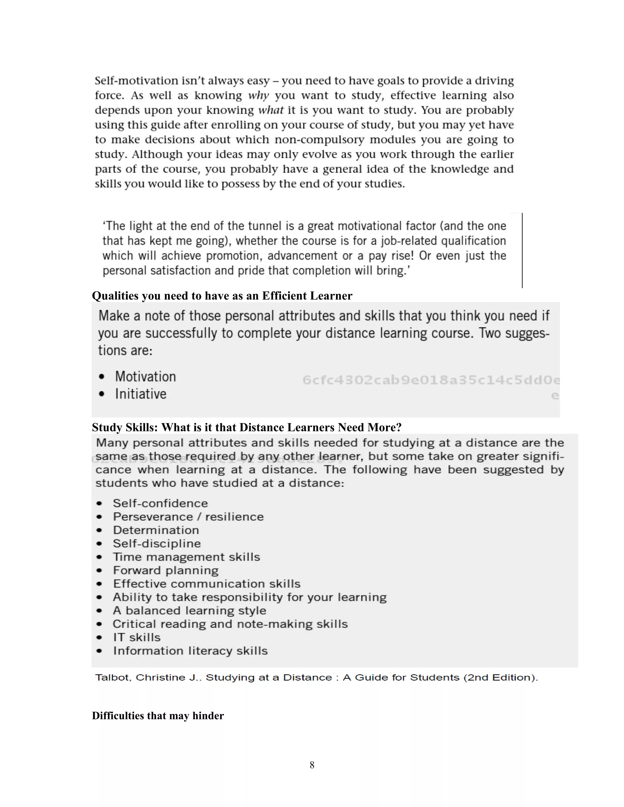 English: Introduction to study skills (Complete Intro) | DOC