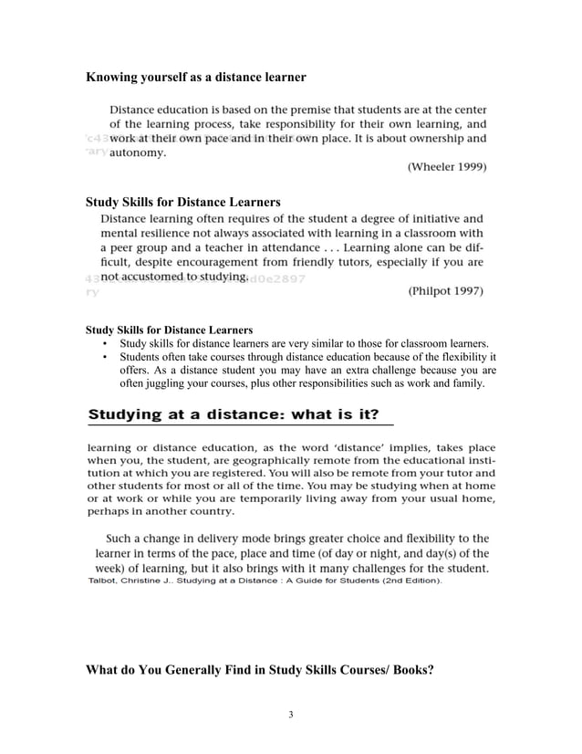 English: Introduction to study skills (Complete Intro) | DOC